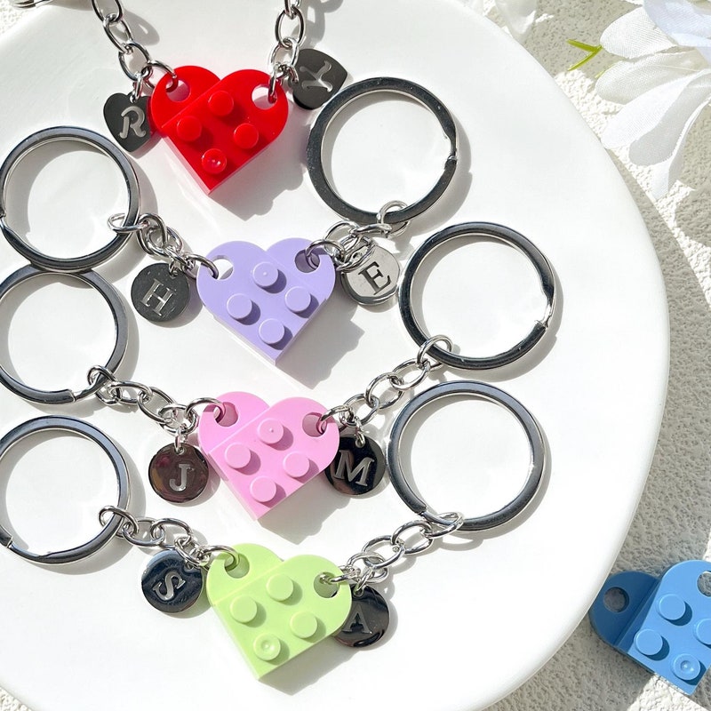Lego® Heart Keychain - Etsy