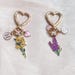 Personalized Flower Keyring Charm,flower Bunch Keyring,keychain for ...