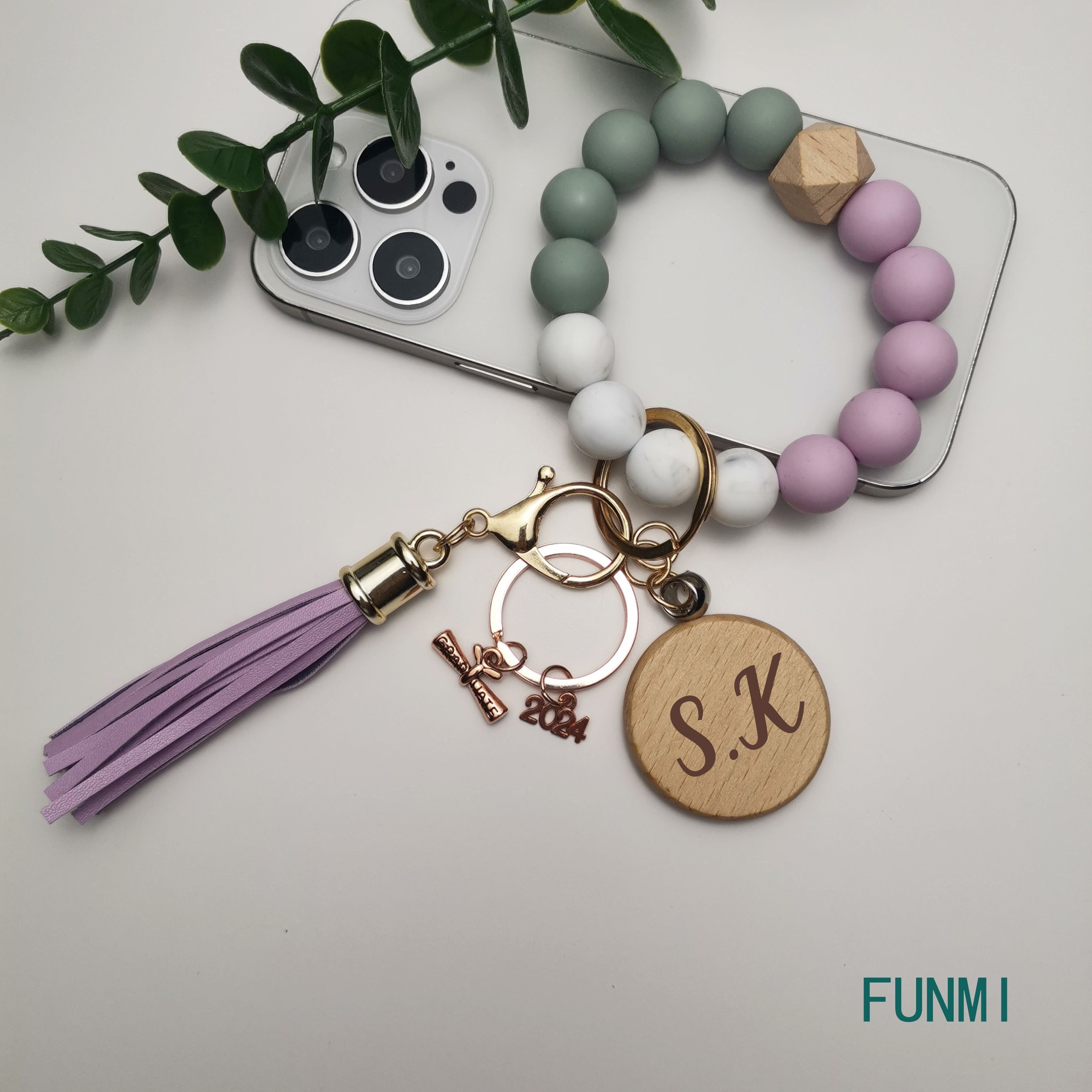 Personalized Silicone Graduation Keychain,graduation Gift,2024 Class ...