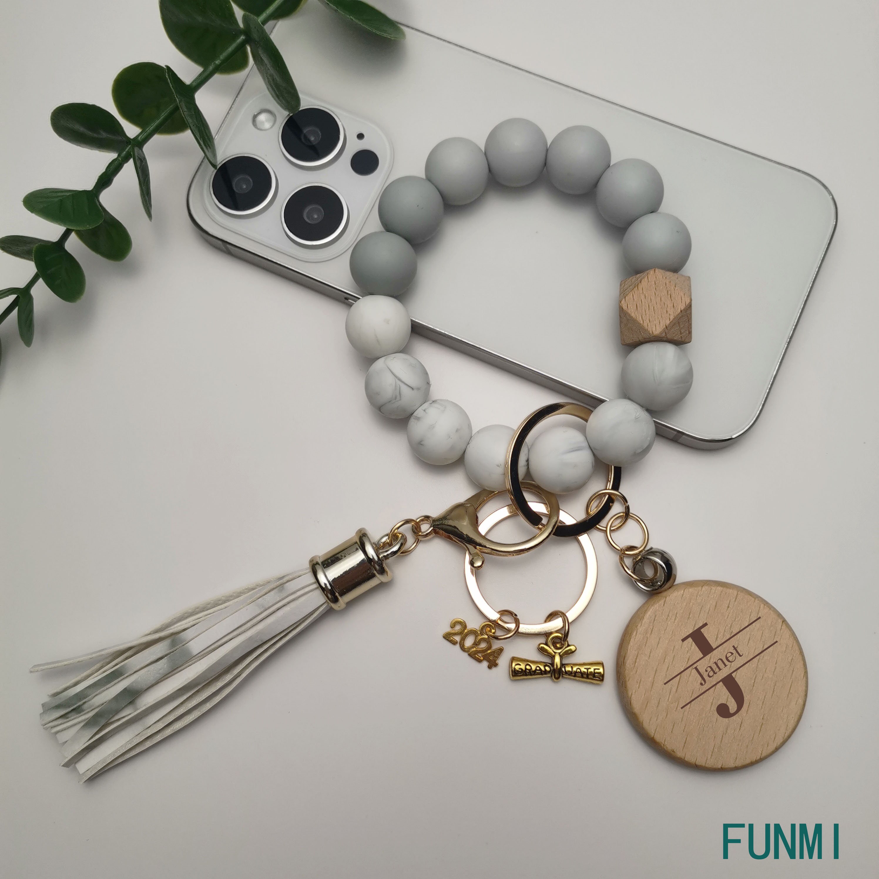 Personalized Silicone Graduation Keychain,graduation Gift,2024 Class ...