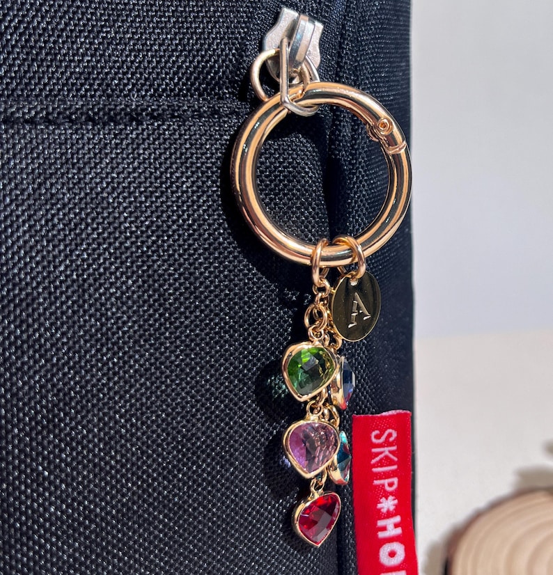 Personalized Birthstone Keychain,custom Aquamarine Key Ring,mothers Day ...