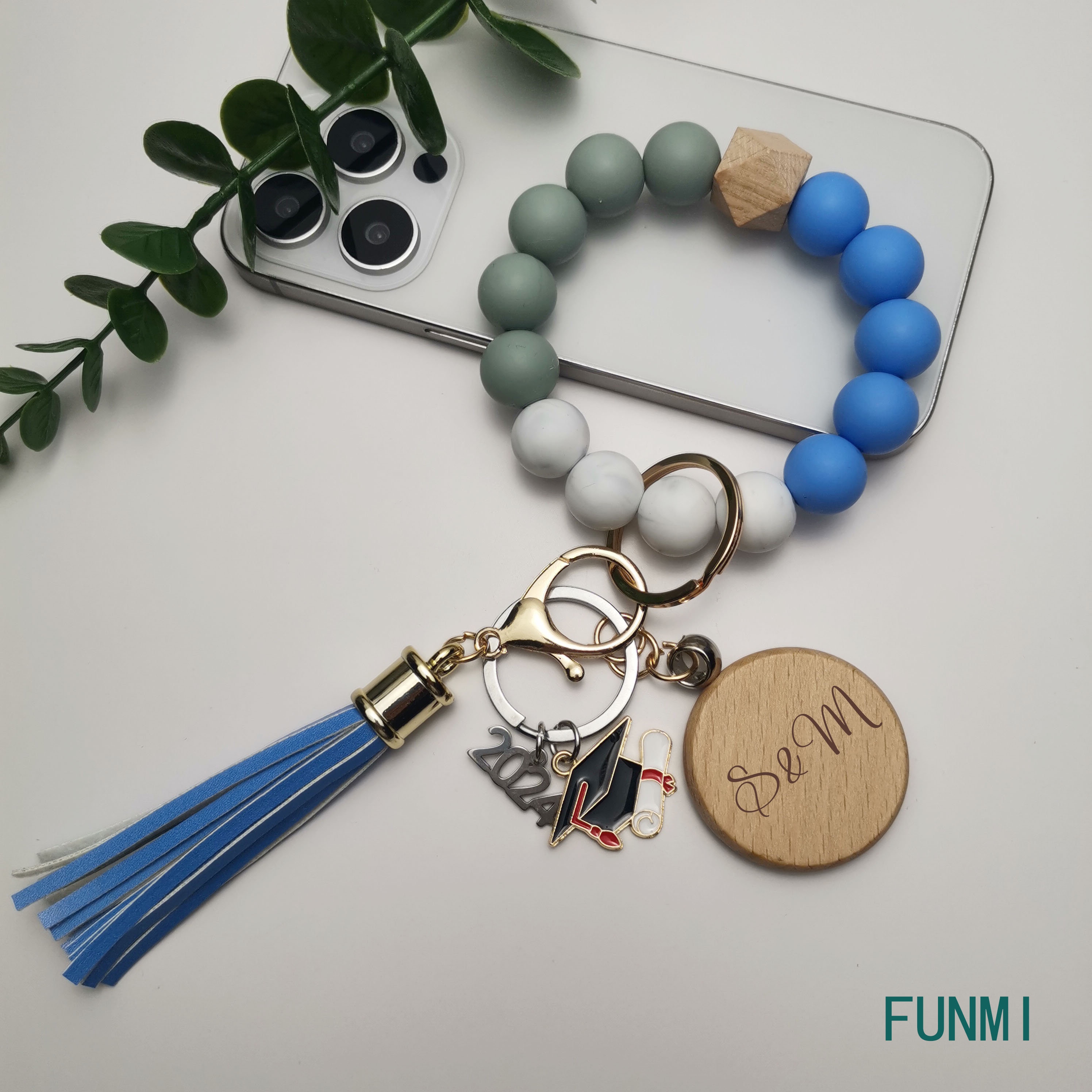 Personalized Silicone Graduation Keychain,graduation Gift,2024 Class ...