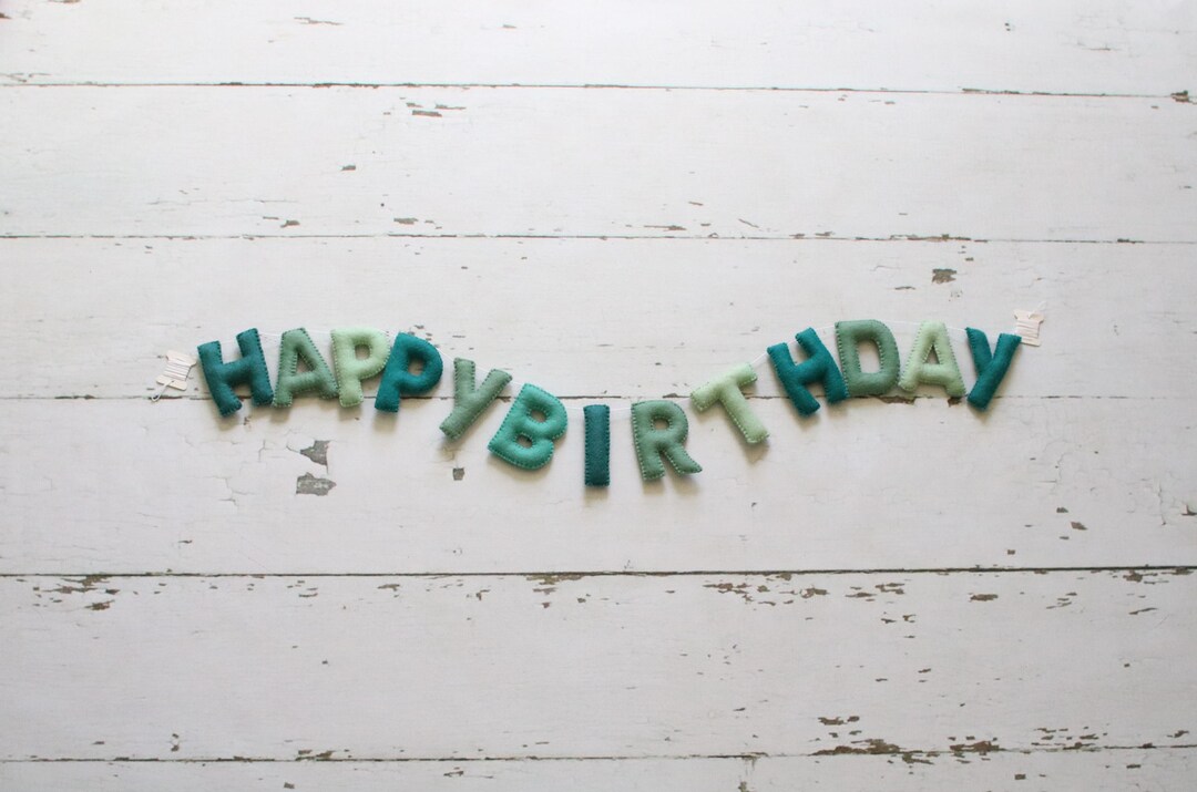Happy Birthday Banner, Felt Birthday Banner, Reusable Birthday Banner ...