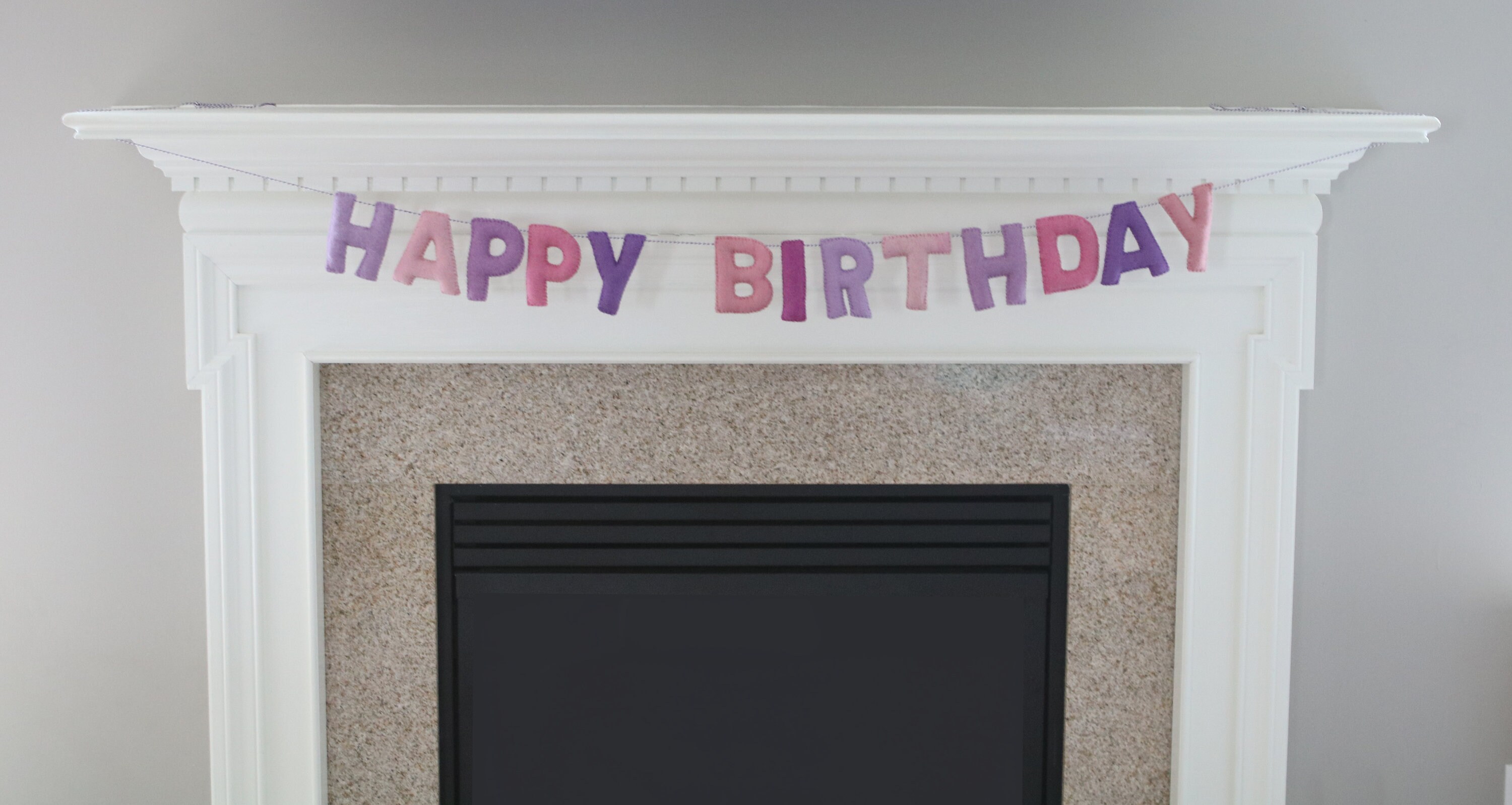Happy Birthday Banner, Felt Birthday Banner, Reusable Birthday Banner ...