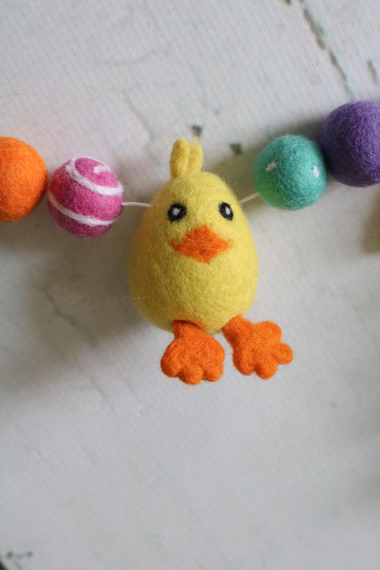 Easter Felt Banner, Chick Banner, Easter Felt Garland, Spring Garland ...
