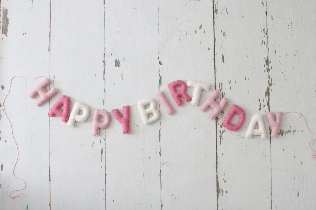 Happy Birthday Banner, Felt Birthday Banner, Reusable Birthday Banner ...