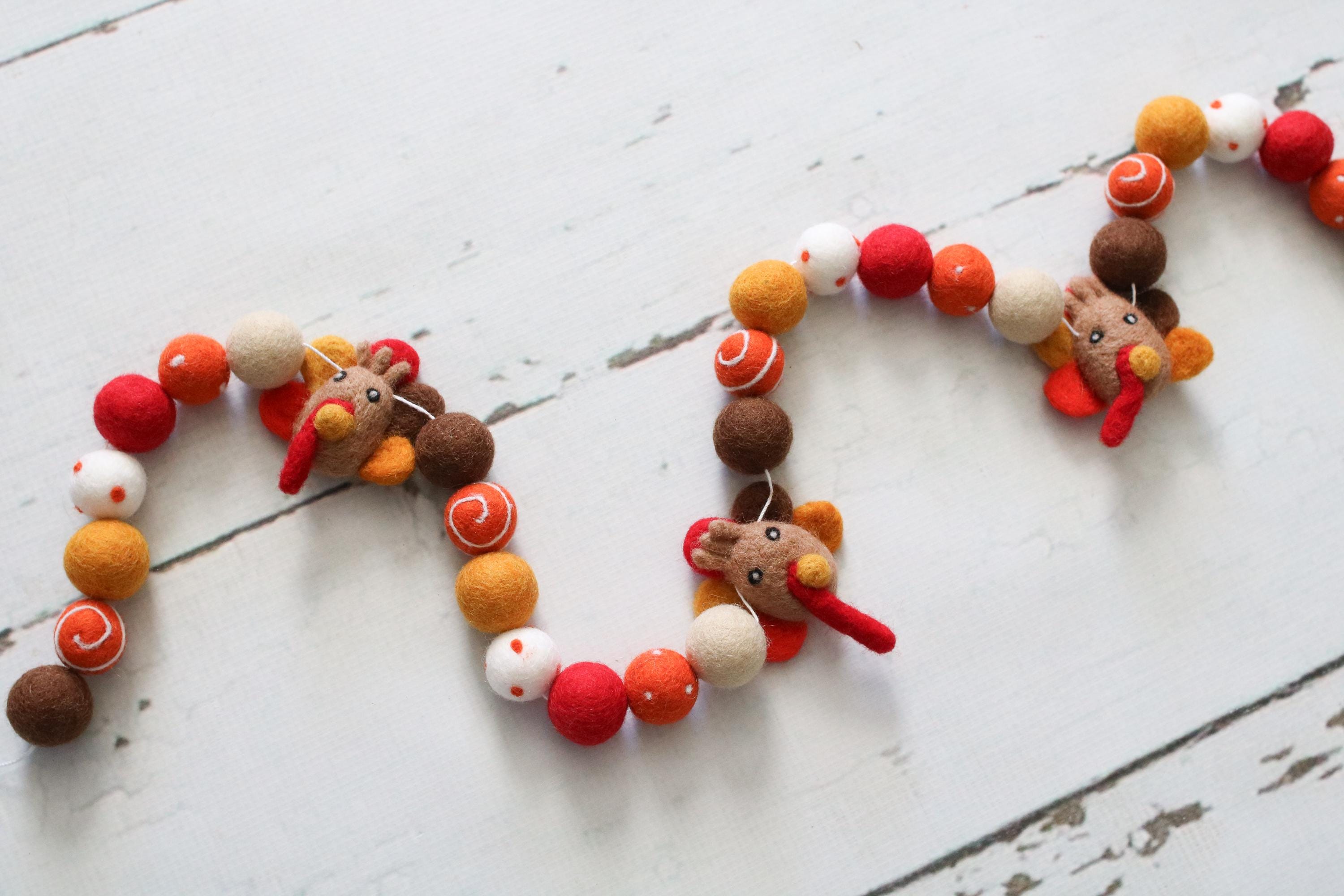 Felt Thanksgiving Banner, Thanksgiving Garland, Turkey Banner, Felt ...