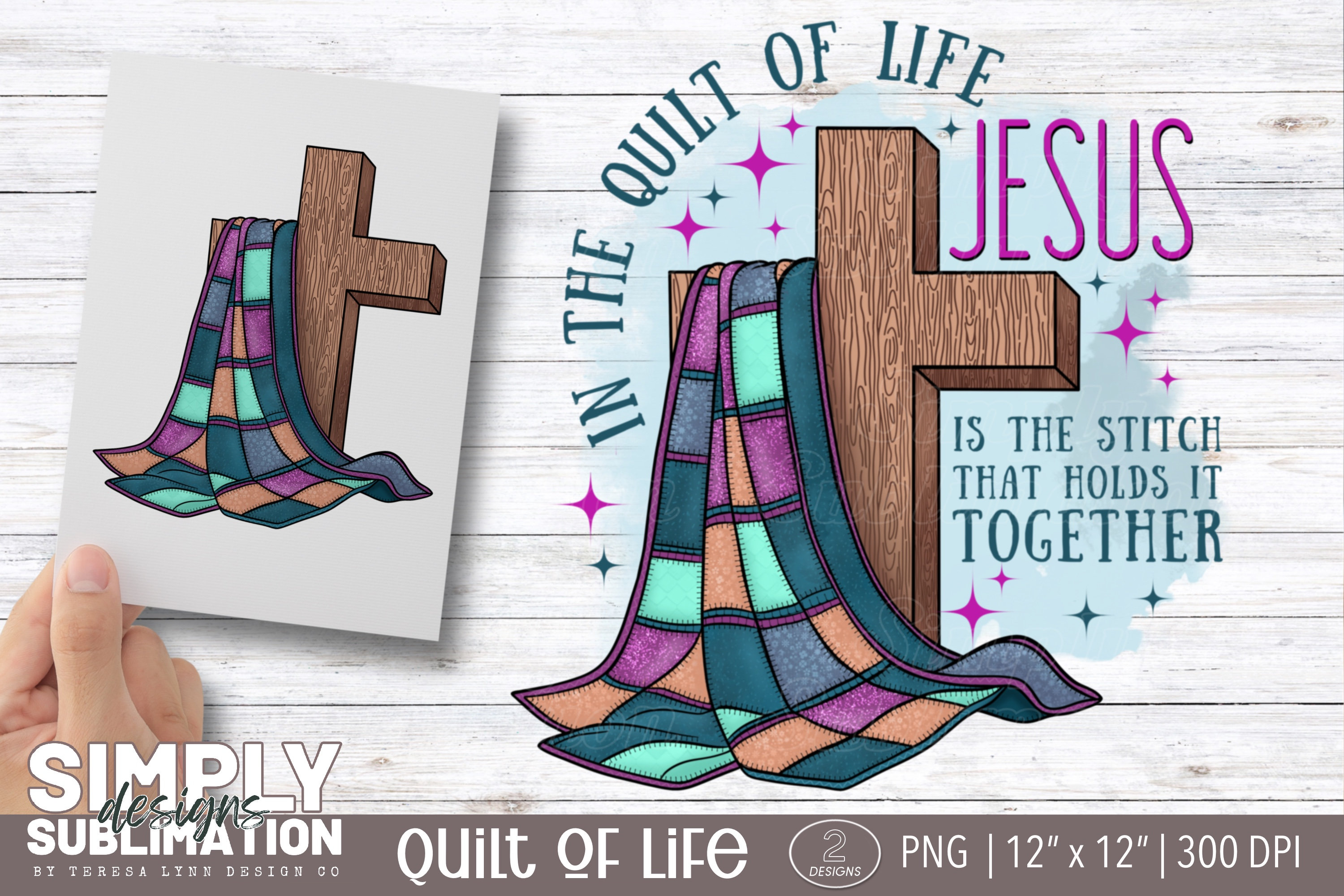 In the Quilt of Life Jesus is the Stitch That Holds It Together ...
