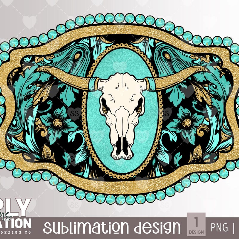 Turquoise Belt Buckle - Etsy