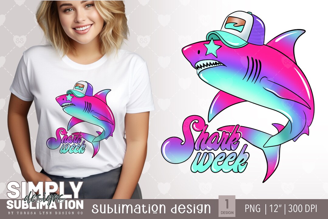 Shark Week | Shark Subliminal | Sublimation | Png - Etsy