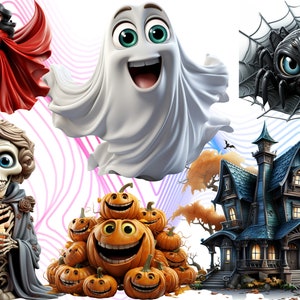 Cartoon HALLOWEEN Variety Pack! - Clipart Bundle - Transparent ...