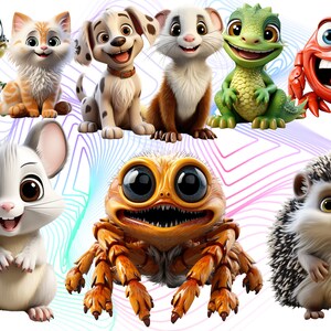 Cartoon PET PACK! Clipart Bundle of 80+ - Transparent Background ...