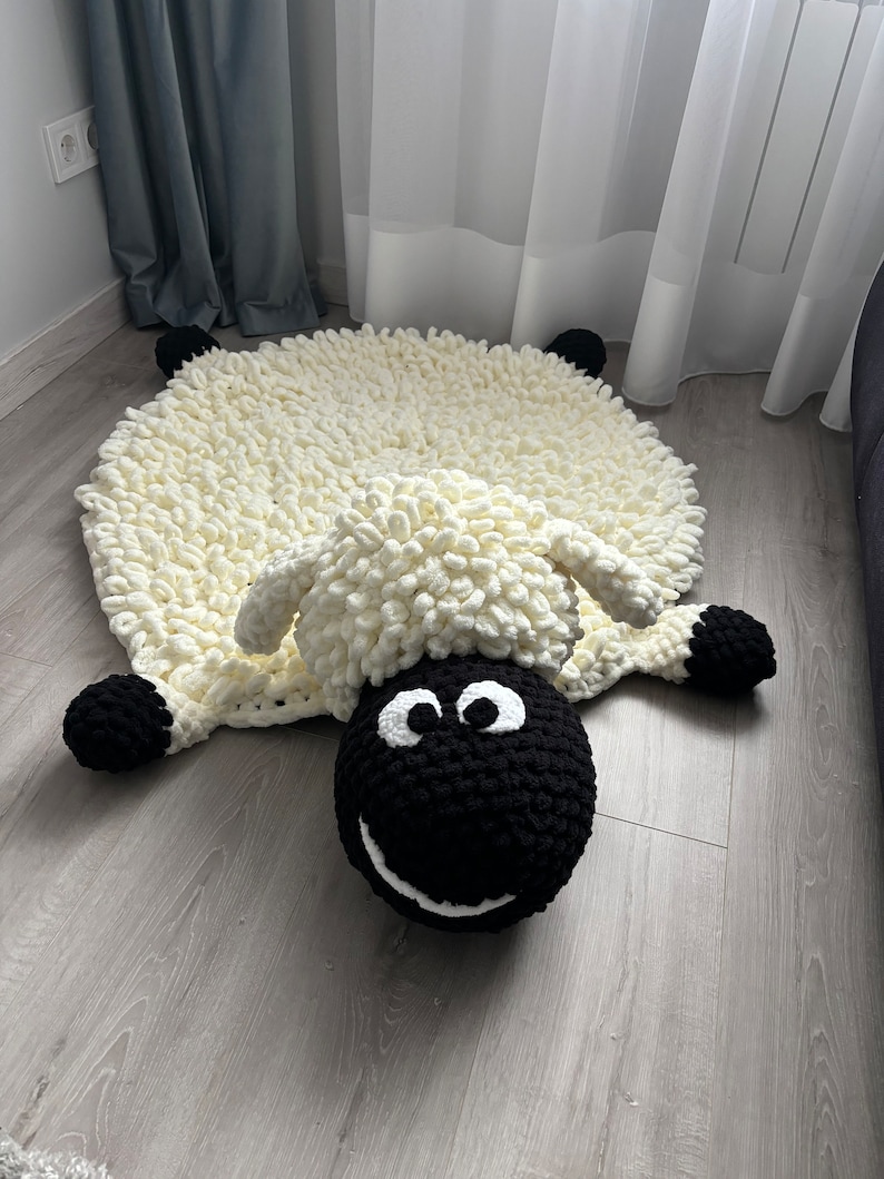 Shaun the Sheep, Play Mat Sheep, Children's Rug, Decor in the Nursery ...
