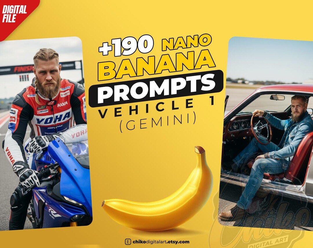190 Realistic Nano Banana Vehicle 1 Prompts | Cars & Motorcycles ...