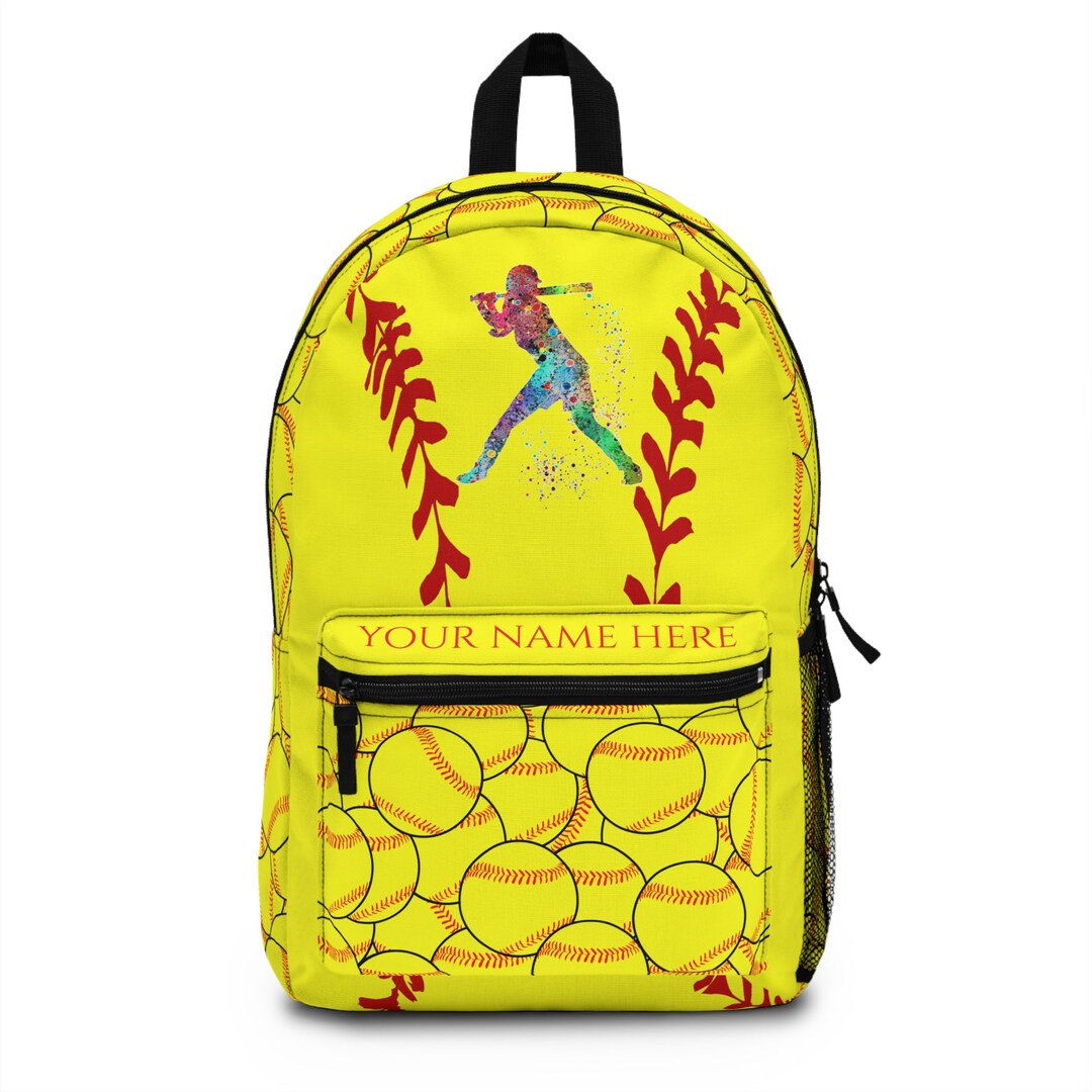 Girls Softball - Backpack Personalized - Etsy