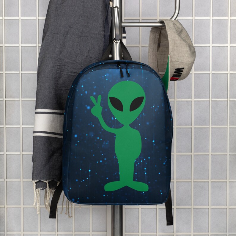 Peace Alien Minimalist Backpack - Etsy