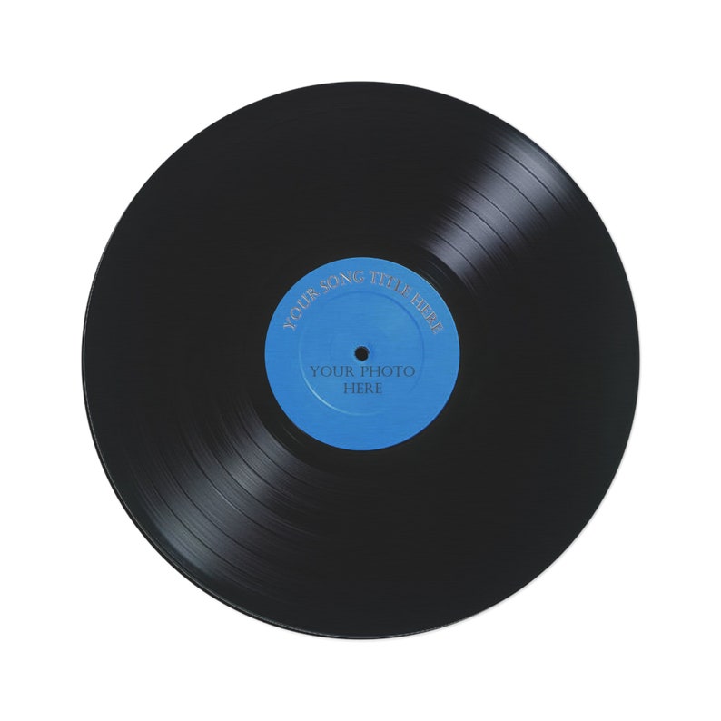 Vinyl Record Personalized Song Title and Photo on a Round Rug - Etsy