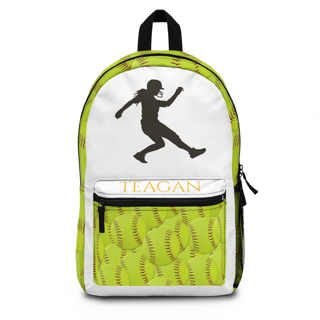 Personalized Girls Softball - Backpack - Etsy