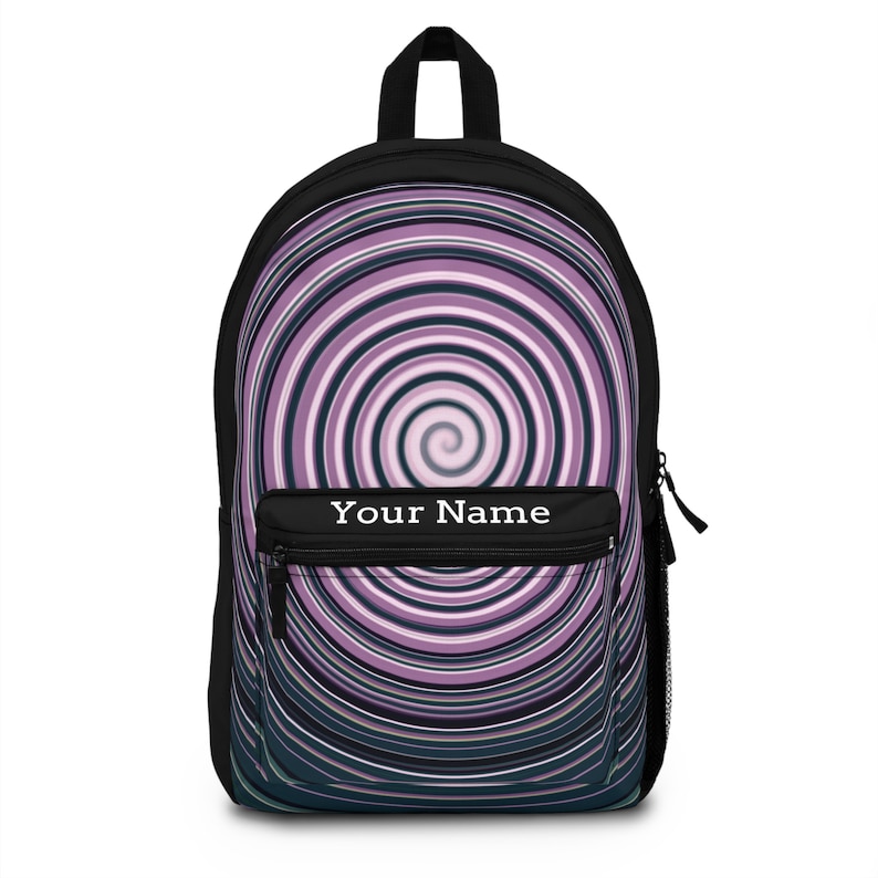 Purple Spiral Backpack - Etsy
