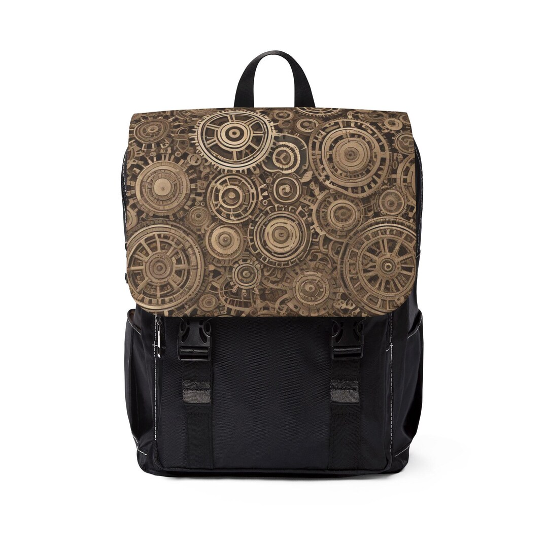 Steampunk Gears Casual Shoulder Backpack - Etsy