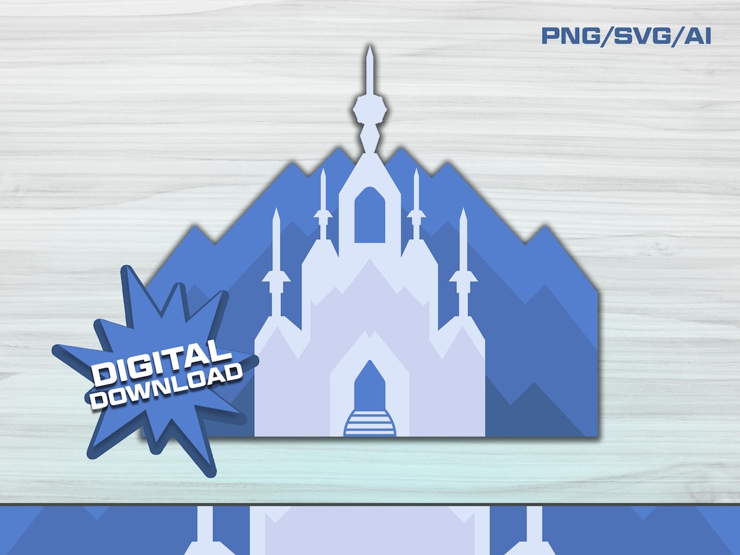 Elsa Frozen Castle Layered SVG/PNG/AI - Frozen, Elsa, Anna, Castle. - Etsy