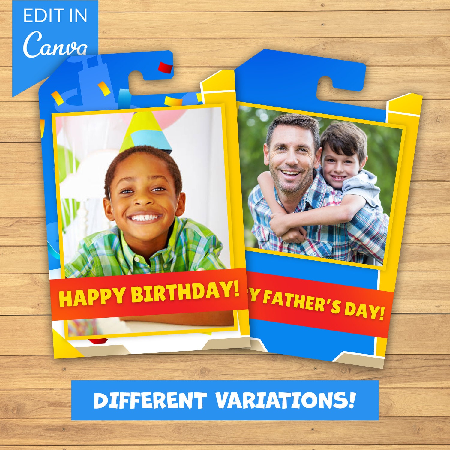 Hot Car Wheels Template - Canva Pre-cut Frames - Birthday Card Template ...