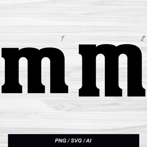 M Costume Style Logo - PNG/SVG/AVI - Etsy