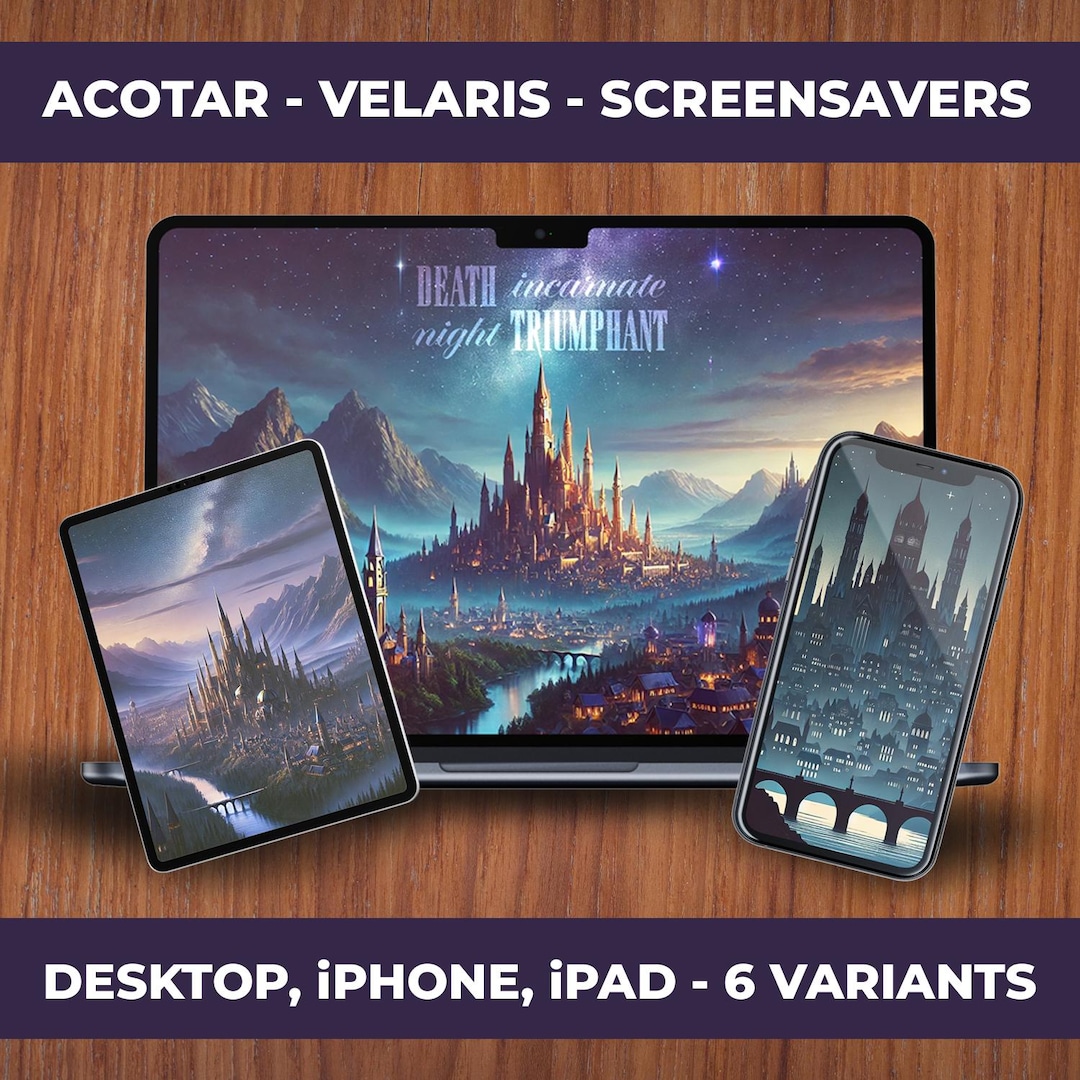 Acotar Inspired Velaris Digital Wallpapers – Iphone, Ipad, Desktop ...