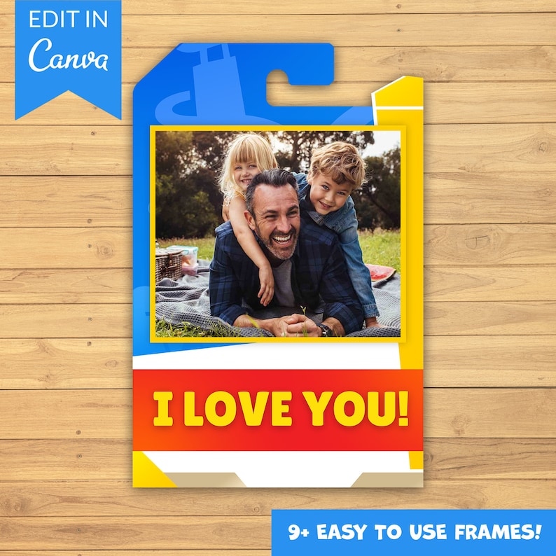Hot Car Wheels Template - Canva Pre-cut Frames - Birthday Card Template ...