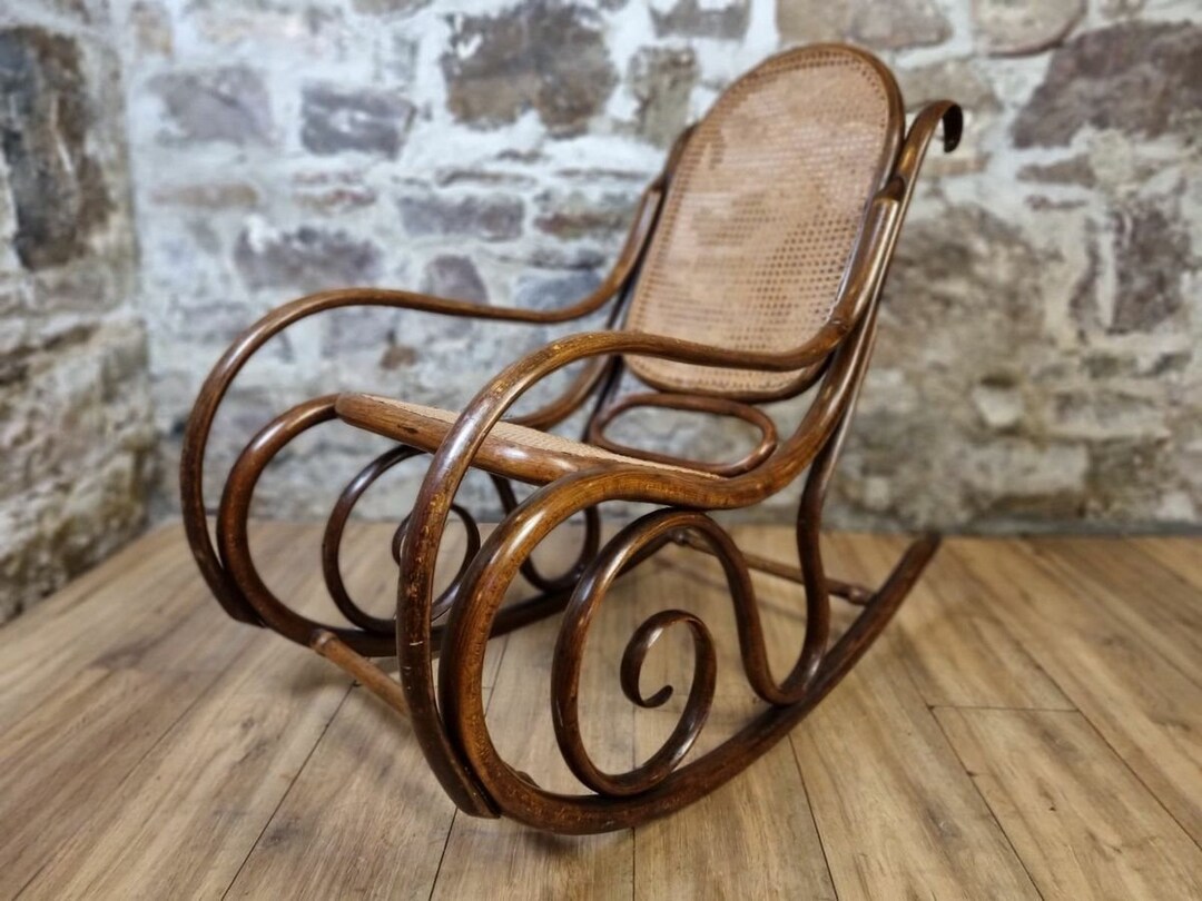 Antique Bentwood Rocking Chair-1905 - Etsy