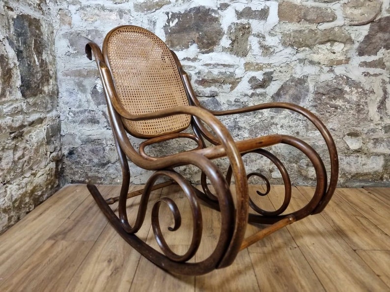 Antique Bentwood Rocking Chair-1905 - Etsy