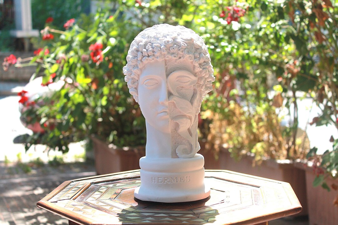 Hermes Bust, Ancient Greek Hermes Statue, Hermes Head Statue, Ancient ...