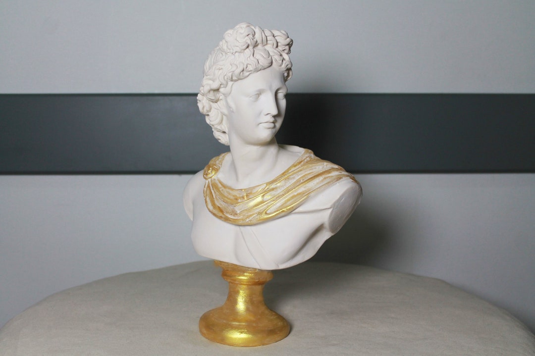 Apollo Sculpture Statue, Apollo Bust Statue, Decorative Bust of Apollon ...