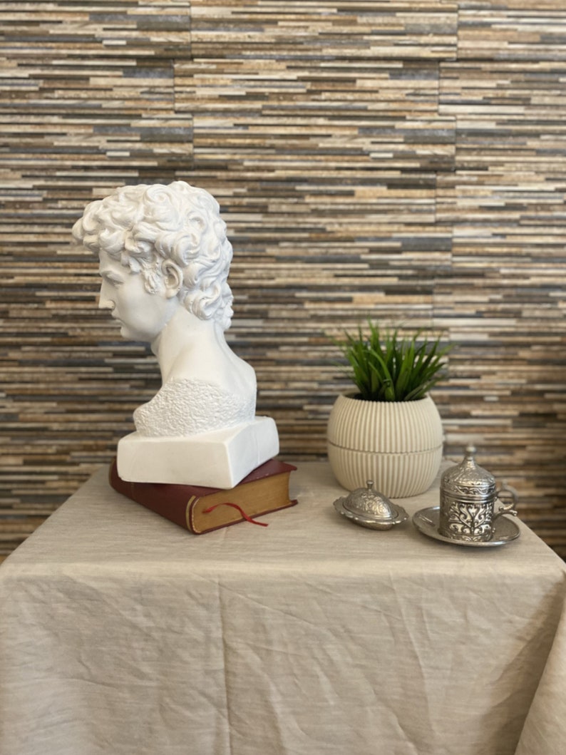 Bust of Michelangelos David Statue, Roman Sculpture Statues, Mosaic ...