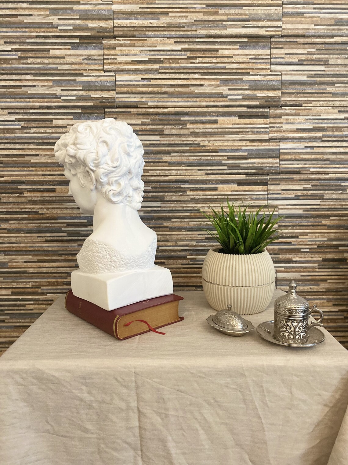 Bust of Michelangelos David Statue, Roman Sculpture Statues, Mosaic ...