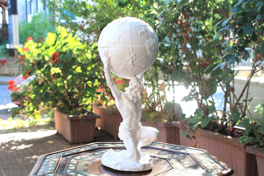 Atlas Statue, Atlas Carrying the World, Ancient Greek Sculpture, Atlas ...