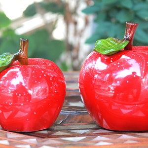 Red Apple Decor, Apple Ornament, Apple Kitchen Decor, Red Apple ...
