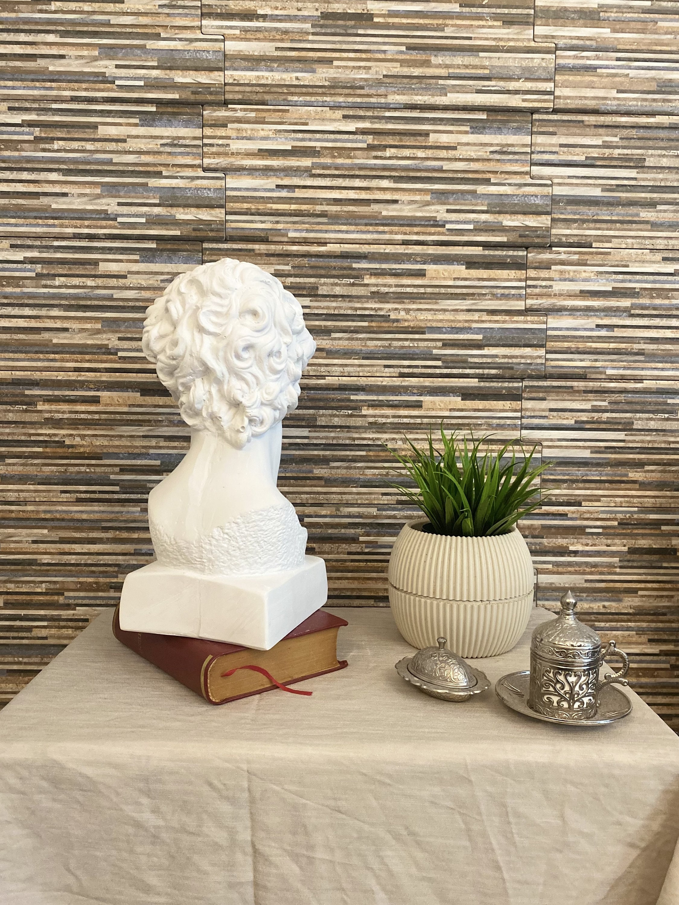 Bust of Michelangelos David Statue, Roman Sculpture Statues, Mosaic ...