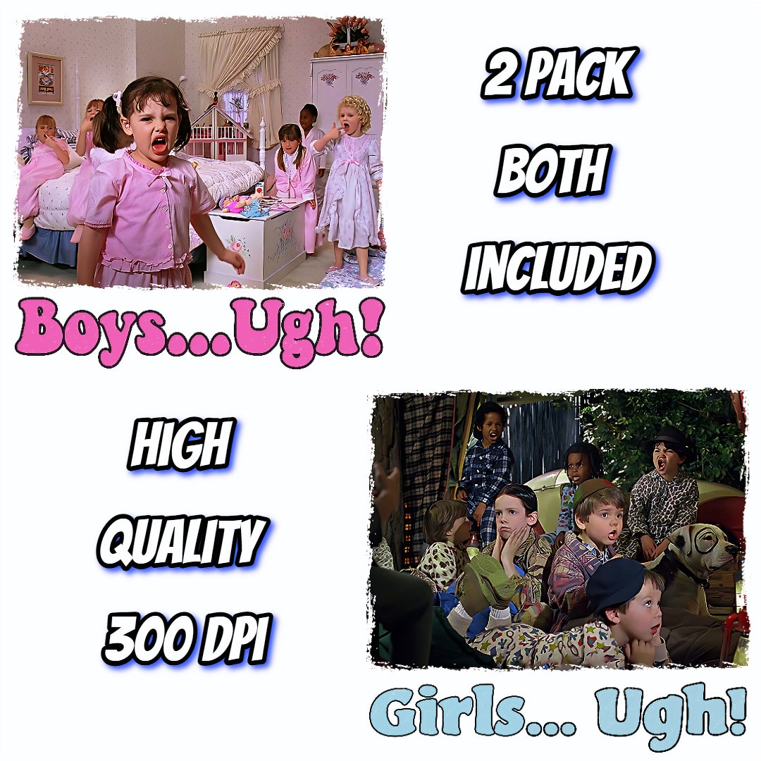 2 Pack Boys Ugh and Girls Ugh Png 300 Dpi - Valentine Day Little ...