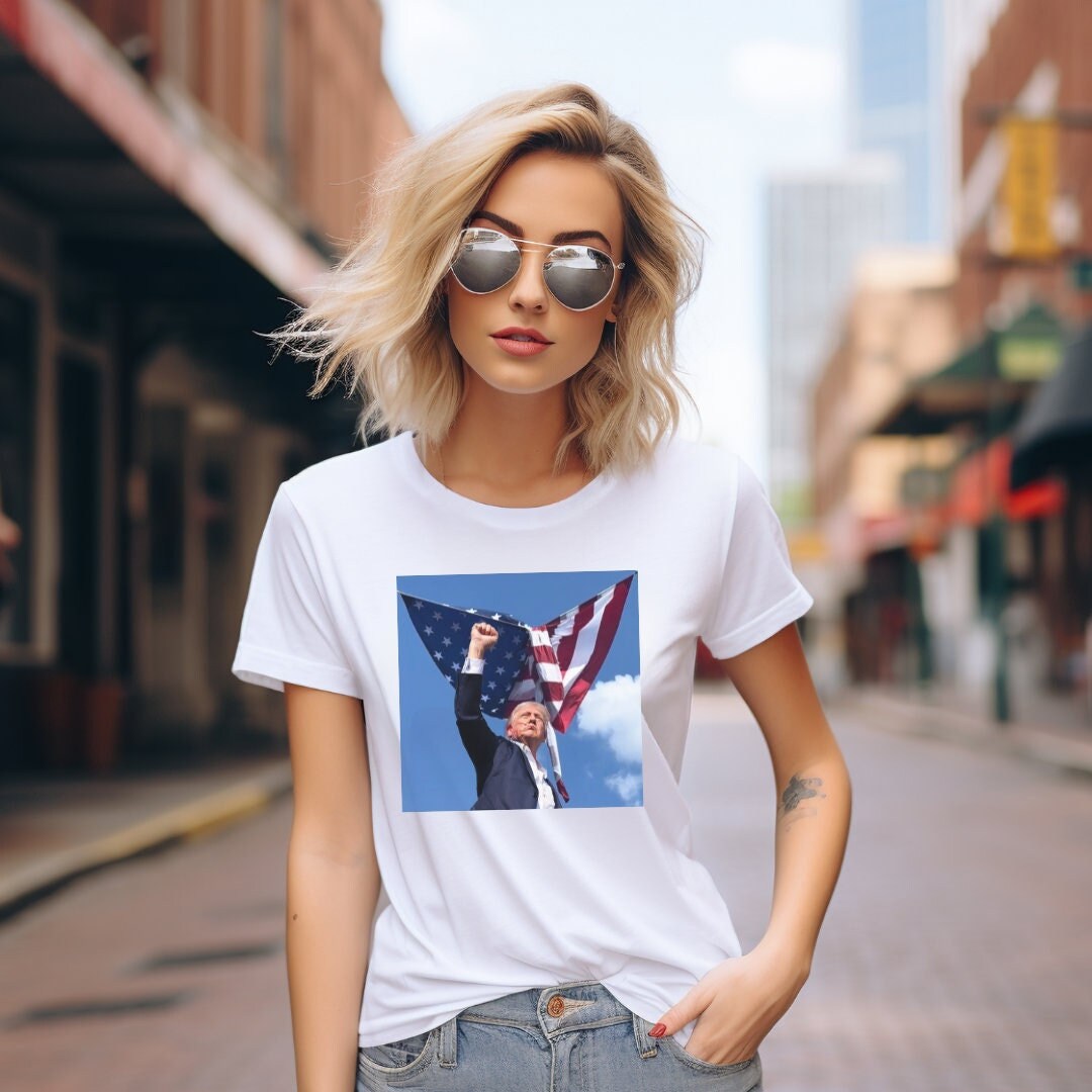 Trump American Flag Angel Shirt, Election 2024 Shirt, MAGA Tee Shirt ...