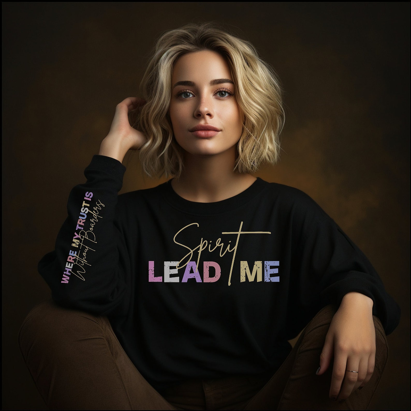 Spirit Lead Me PNG With Matching Sleeve Design Where My Trust is ...