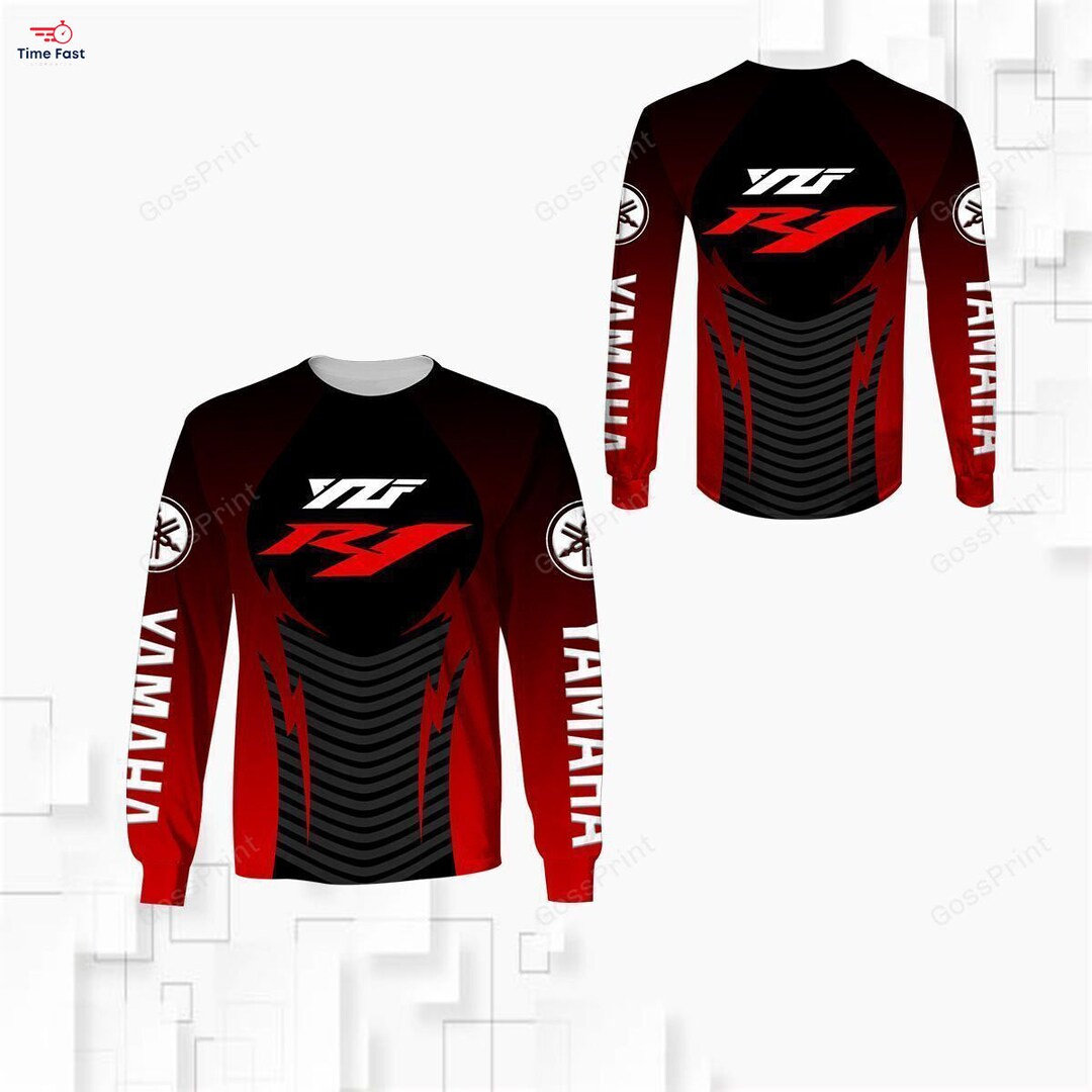 Yamaha Long Sleeve Shirt 3D Racing Size S-5XL US Black 2023 - Etsy