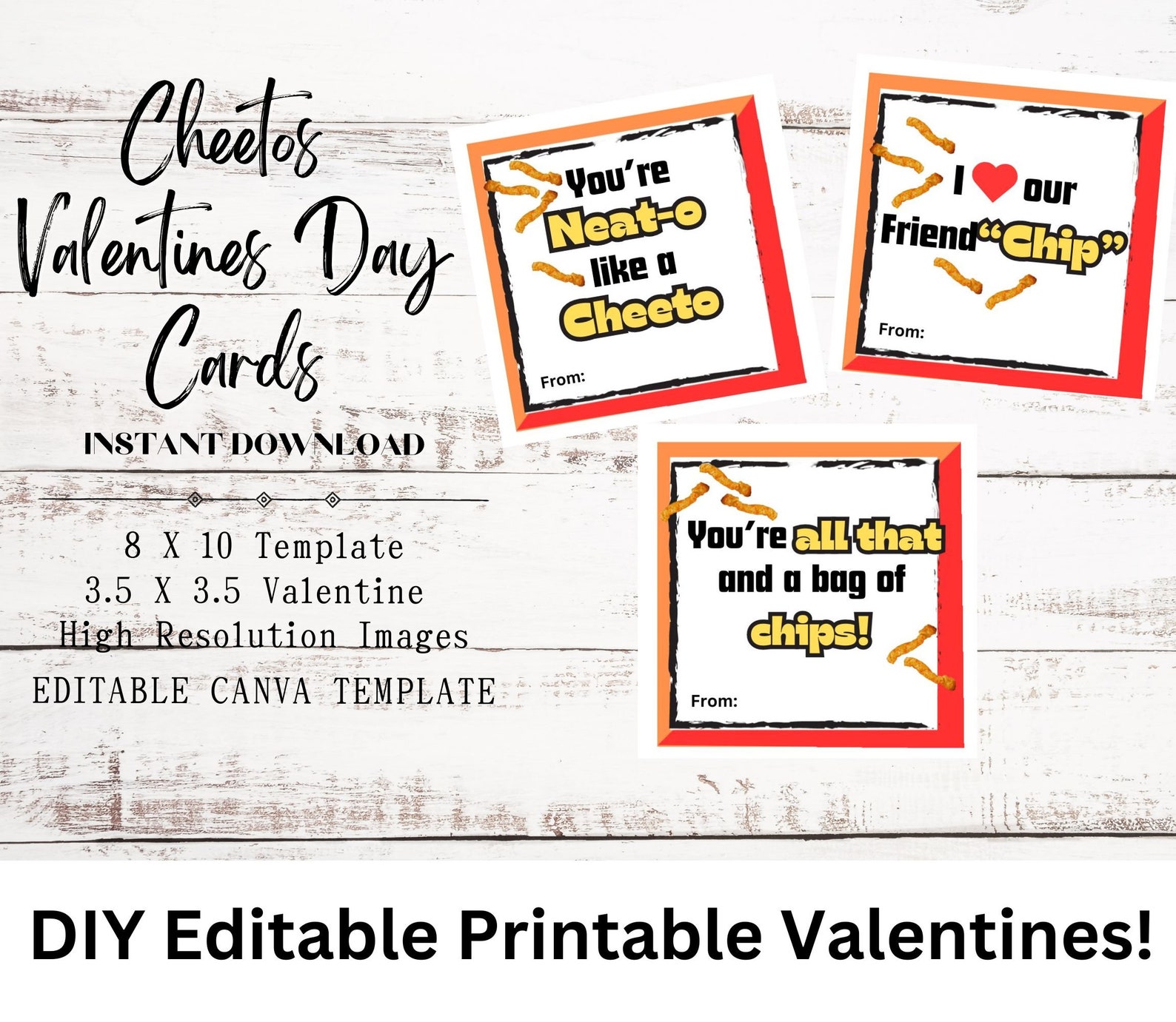 Neato Like a Cheeto Valentine Tag INSTANT DOWNLOAD Chip Valentine DIY ...