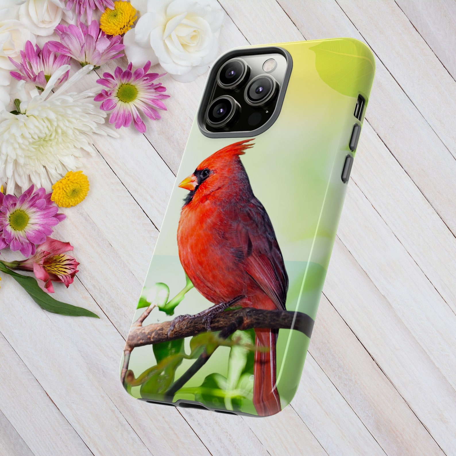 Phone Case for Bird Lover, Red Cardinal Phone Cover for Coworker Gift ...