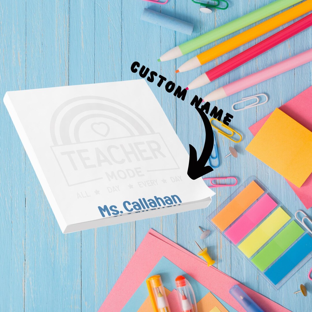 Teacher Appreciation, Post-it® Note Pads, Customized Notepad ...
