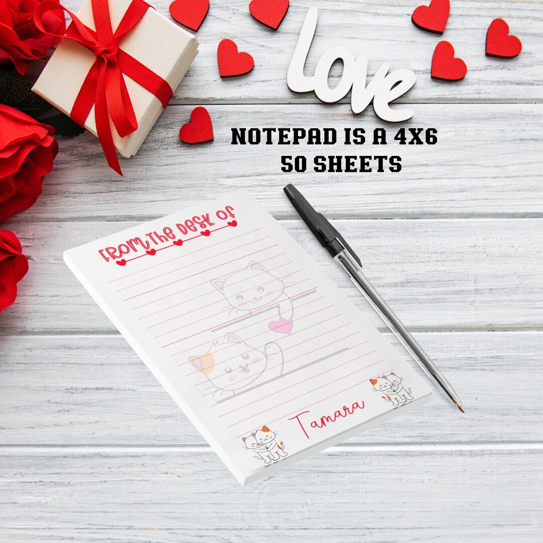 School Notes, Post-it® Note Pads, Personalized Teacher Gift, - Etsy