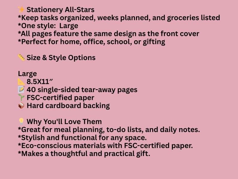 Personalized Cleaning Checklist, Custom to Do List Notepad, Weekly ...