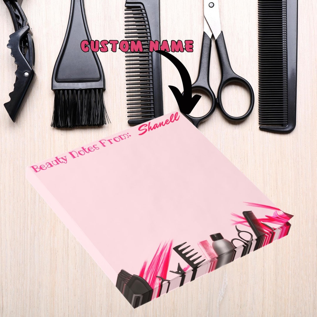Custom Notepad for Hair Salons, Beautician Note Pad, Cosmetology ...