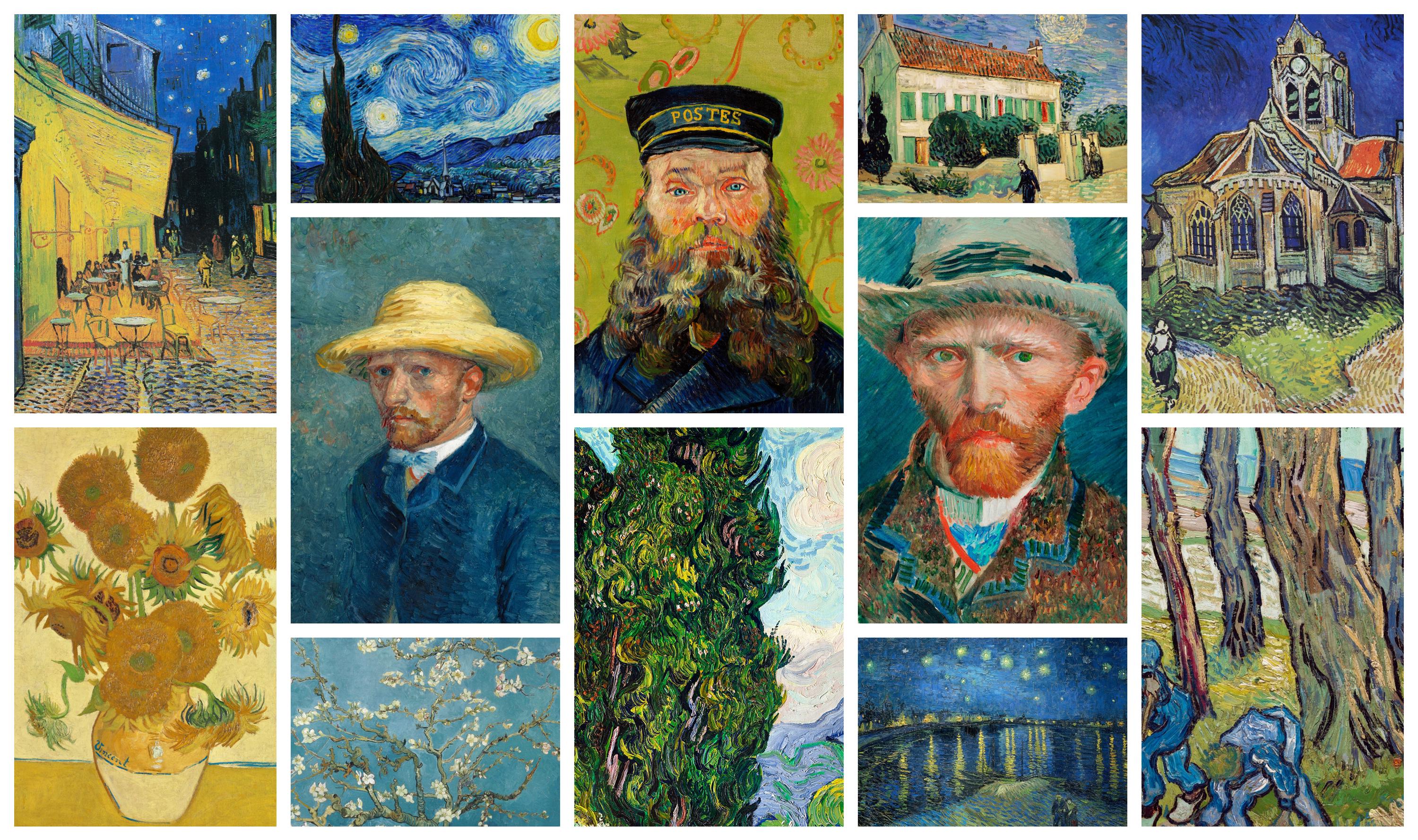 178 Vincent Van Gogh Famous Paintings Art Bundle, Printable Instant ...