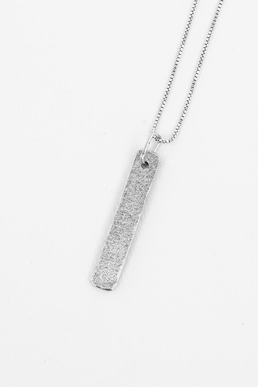 Sterling Silver Sand Texture Necklace - Etsy
